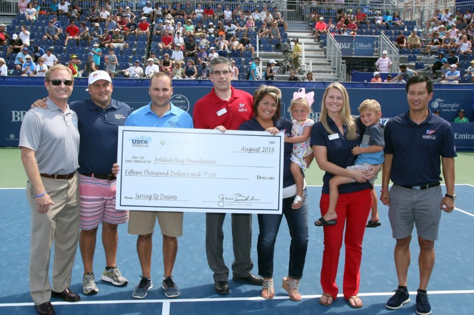 USTA Donates $15,000 to the Folded Flag Foundation at the BB&T Atlanta ...